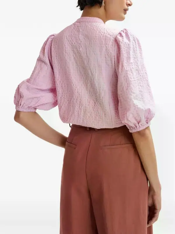 Essentiel Antwerp Floral-pattern Puffed-sleeve Shirt