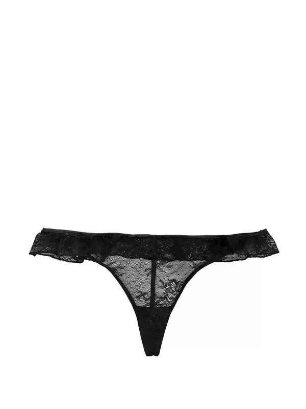 ROTATE BY BIRGER CHRISTENSEN Lace Thong - Black