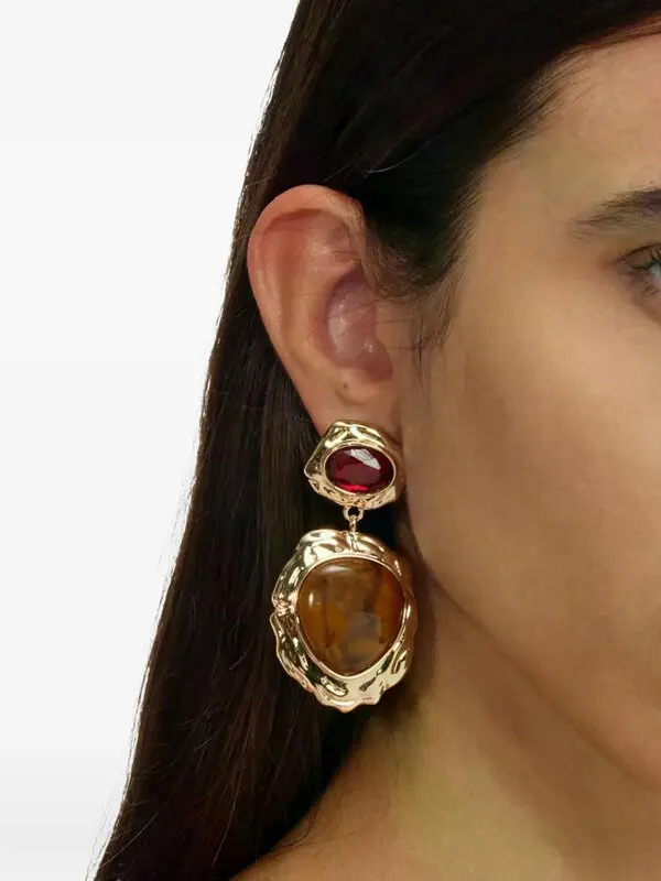 SELF-PORTRAIT Tiered Resin Earrings