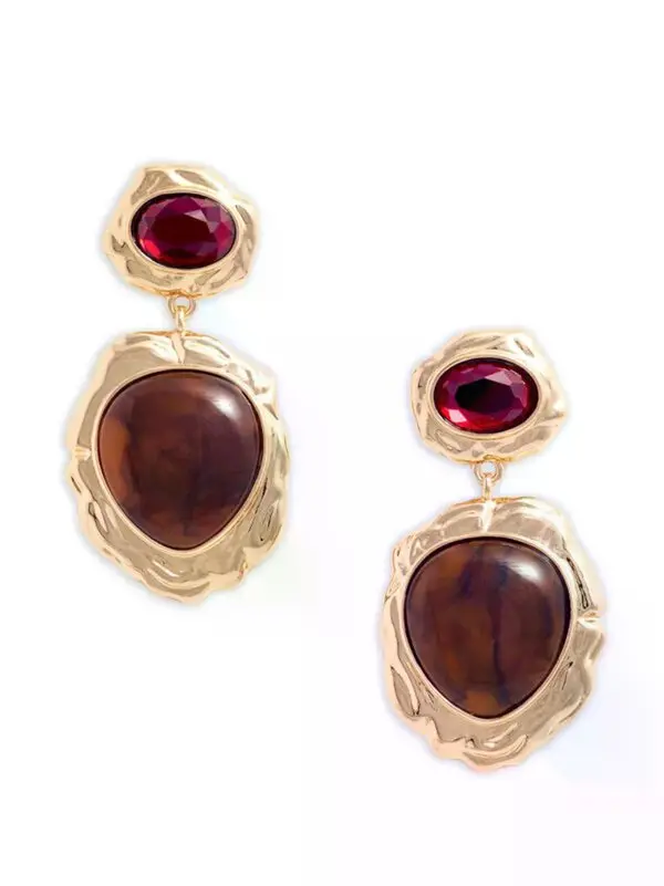 SELF-PORTRAIT Tiered Resin Earrings