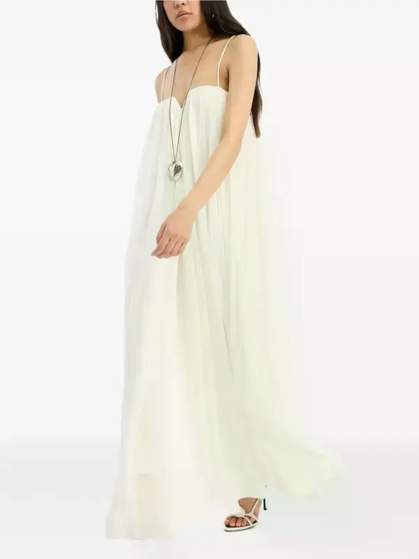ROTATE BY BIRGER CHRISTENSEN Pleated Strap A-line Dress