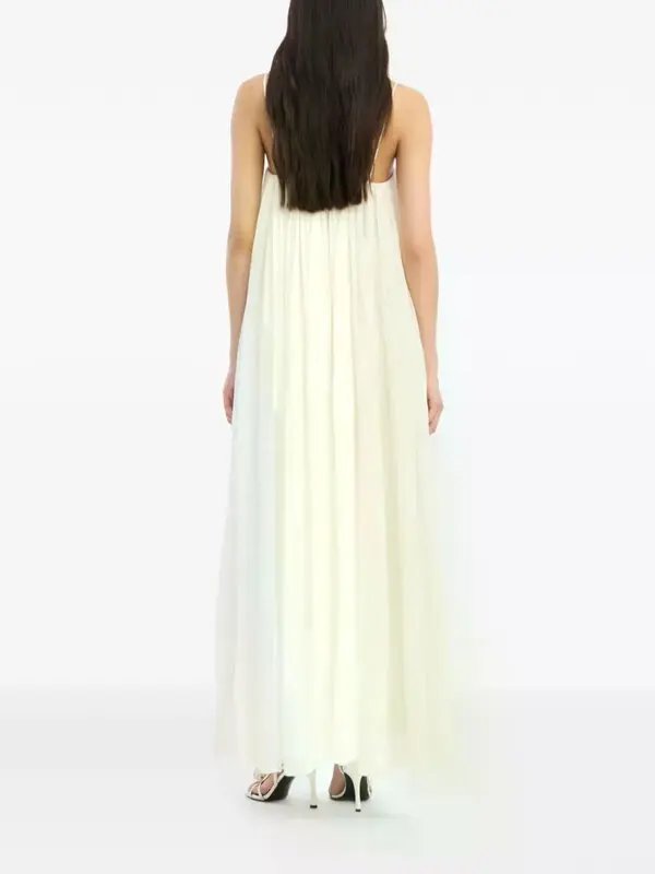 ROTATE BY BIRGER CHRISTENSEN Pleated Strap A-line Dress