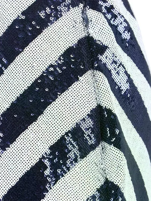 Ralph Lauren Striped Sequinned Midi Skirt