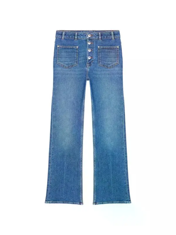 Maje Buttoned-down Pocket Jeans