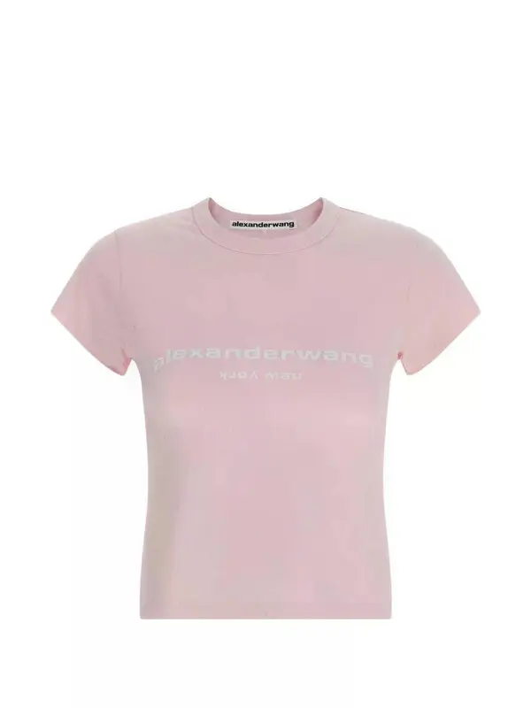 Alexander Wang Crystal Logo Baby Tee