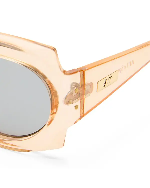 Le Specs Loveliness 58mm Square Sunglasses - Nude