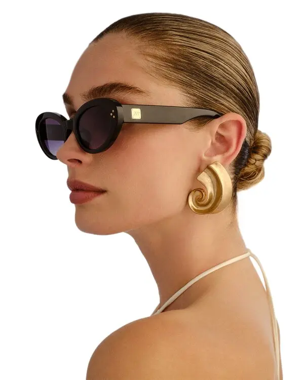 Le Specs Tootsie Cat Eye Sunglasses - Black