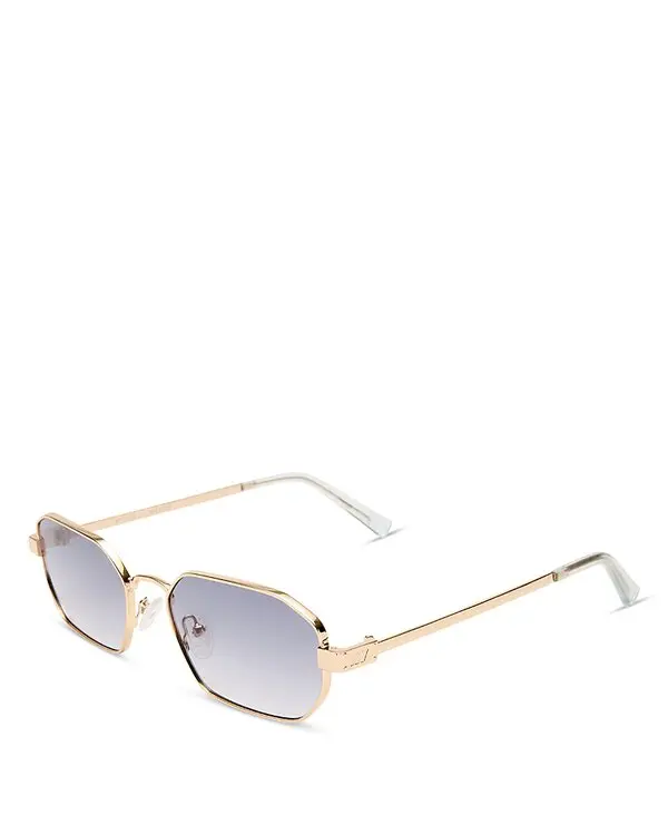 Le Specs Mythic Square Sunglasses - Gold/blue