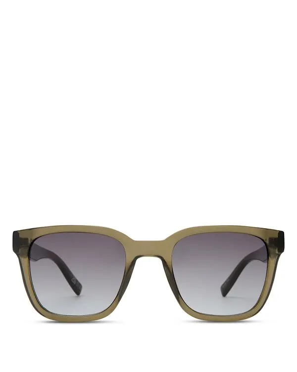 Le Specs Elixir Square Sunglasses - Khaki