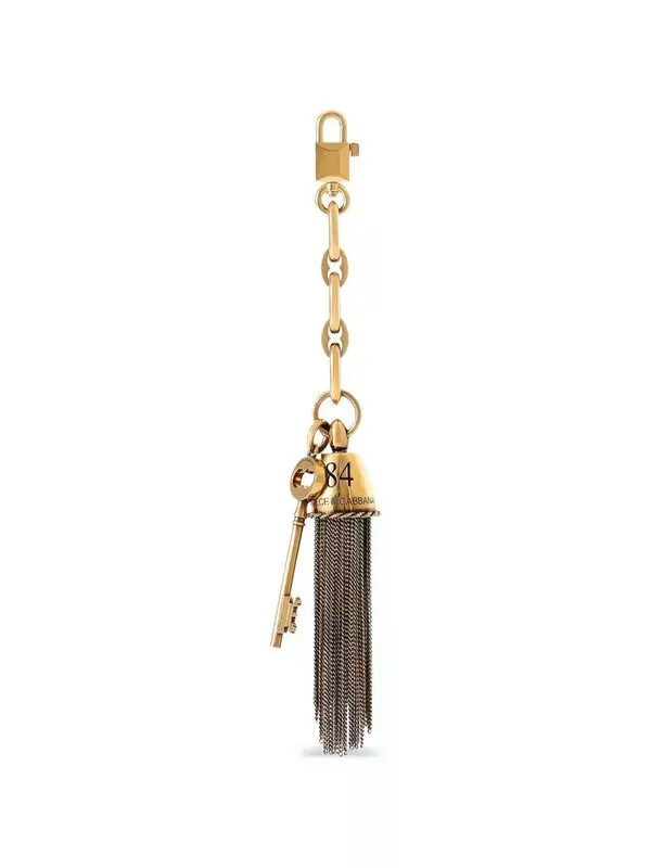 Dolce & Gabbana Metal Charm Keychain - Gold