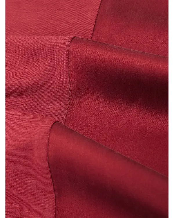 REISS Ruby Mixed Media Cami Top - Rose Red