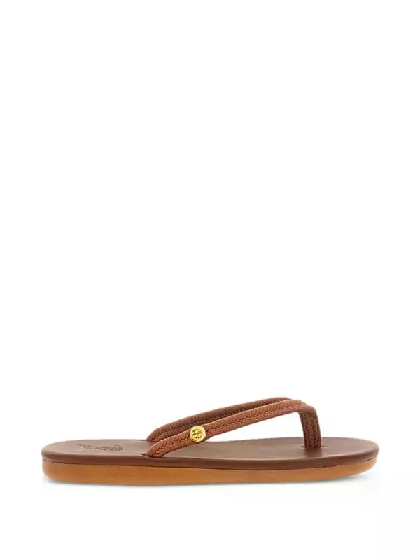 ANCIENT GREEK SANDALS Braided Strap Sandals - Brown