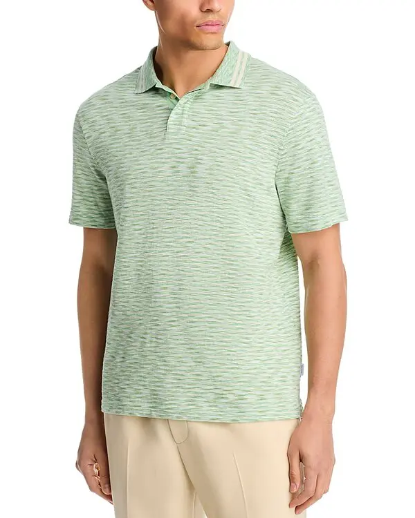 Paul Smith Abstract Stripe Polo Shirt - Green