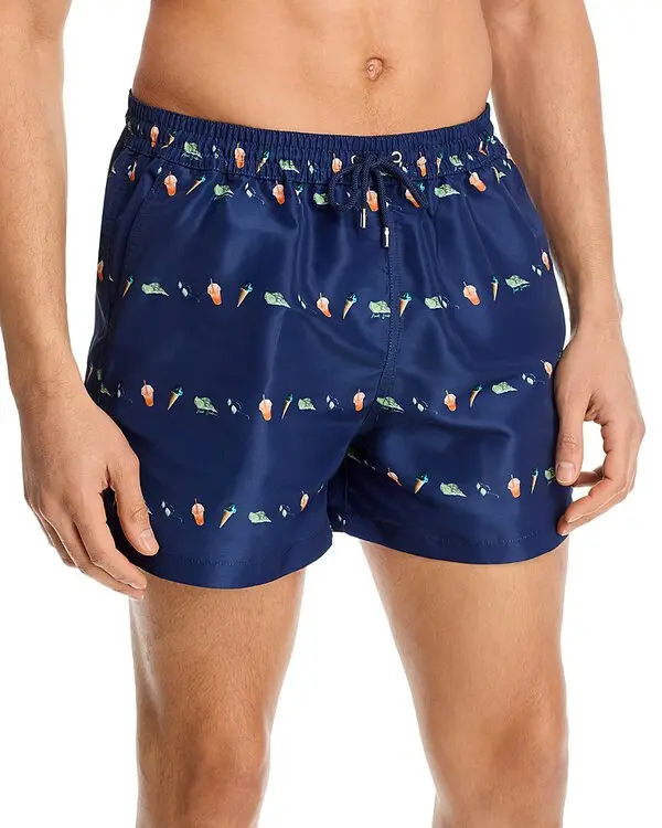 Paul Smith Beach Snaps 3" Swim Shorts - Navy