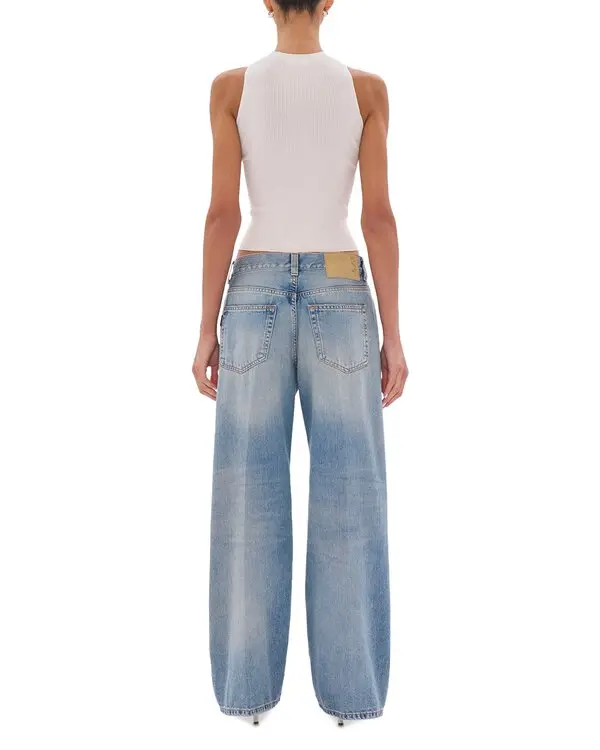 HAIKURE Winny Broken Mid-rise Loose Jeans - Celestial
