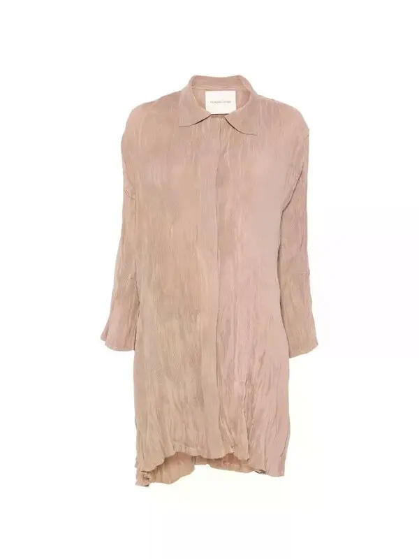 GONGDID DESIGN Pleated Mini Shirtdress