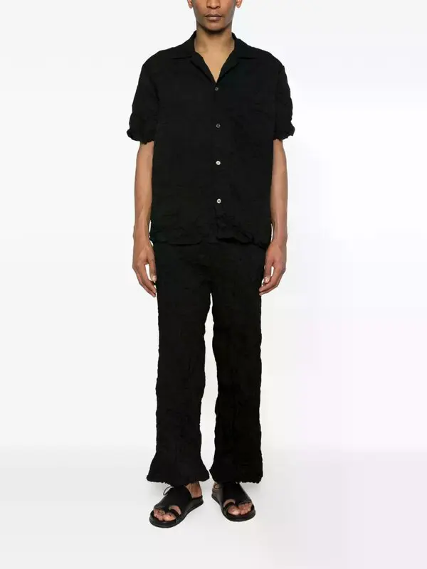 GONGDID DESIGN Textured Buttoned Shirt