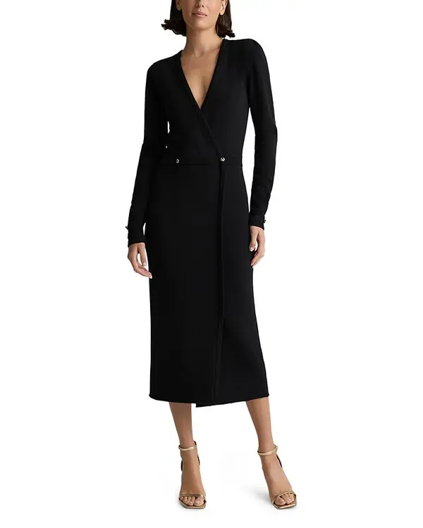 St. John Legacy Crepe Knit Dress - Black