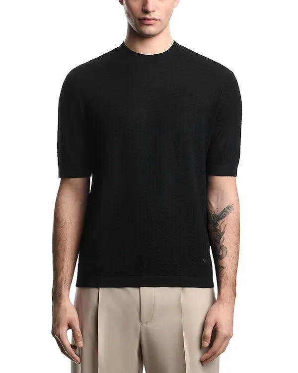 Emporio Armani Honeycomb Motif Pullover