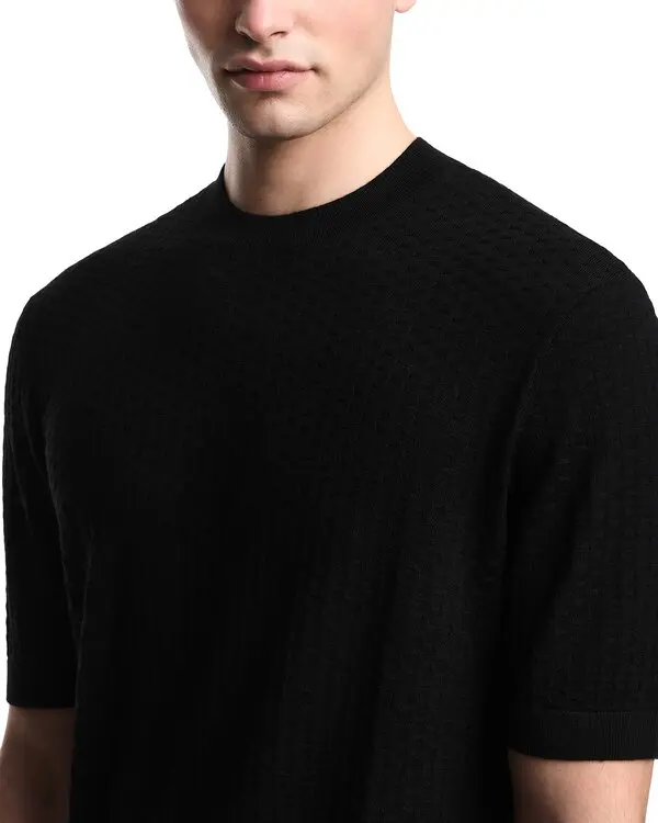 Emporio Armani Honeycomb Motif Pullover