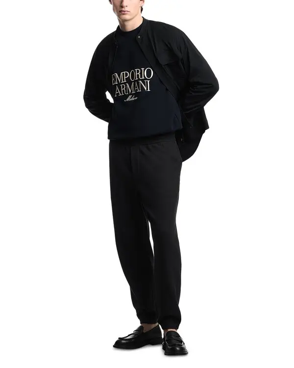 Emporio Armani French Terry Embroidered Logo Sweatshirt