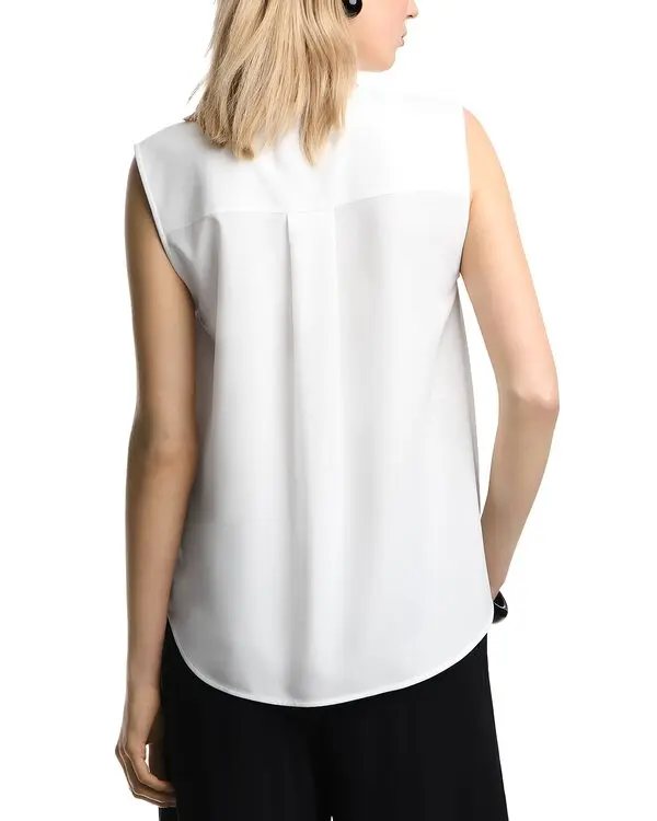 Emporio Armani Faux Wrap Sleeveless Top