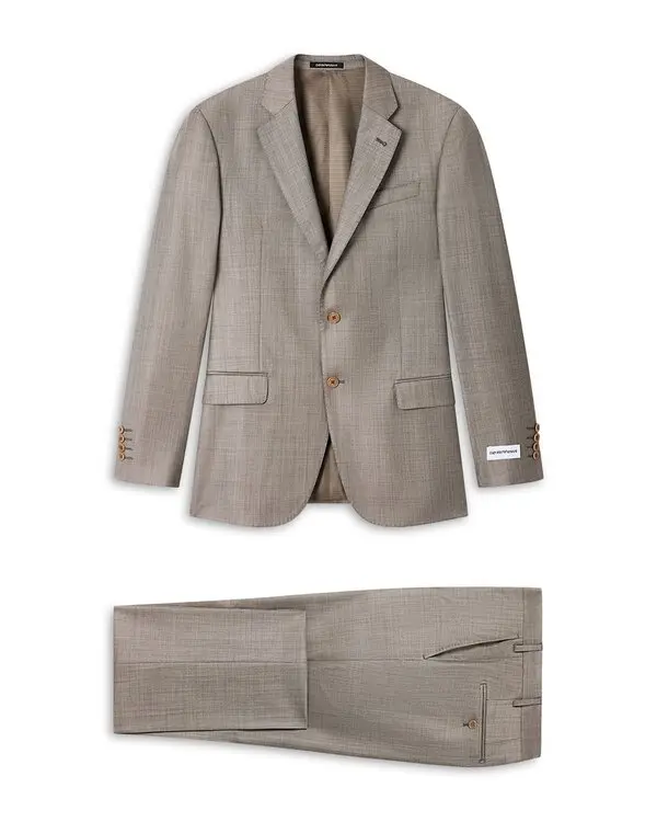 Emporio Armani G Line Regular Fit Wool Suit - Tan