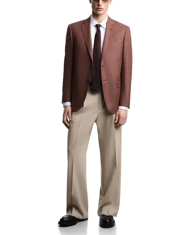 Emporio Armani G Line Regular Fit Single Breasted Notch Lapel Jacket In Super 130s Wool