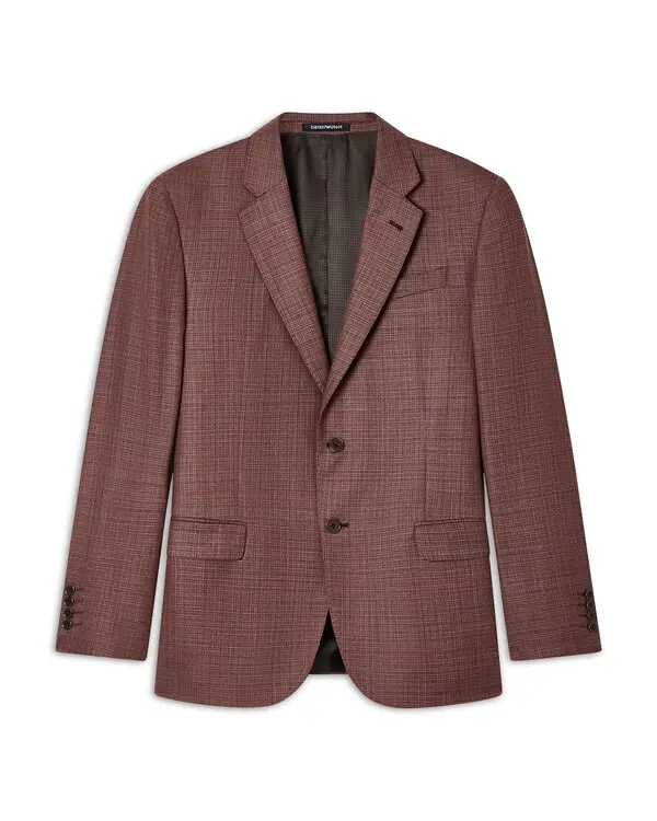 Emporio Armani G Line Regular Fit Single Breasted Notch Lapel Jacket In Super 130s Wool