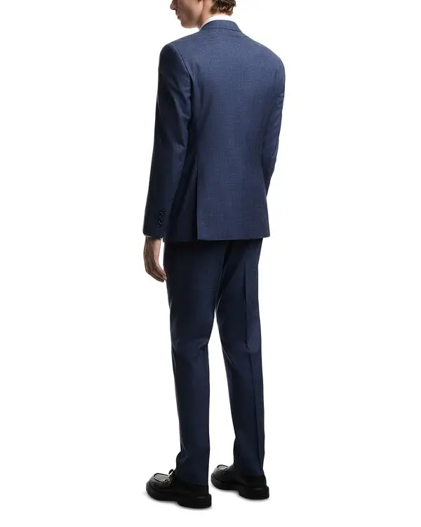 Emporio Armani G Line Regular Fit Wool Wool Silk Suit - Navy Blue
