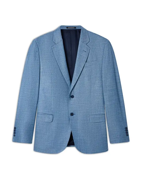 Emporio Armani G Line Regular Fit Single Breasted Notch Lapel Jacket - Light Blue