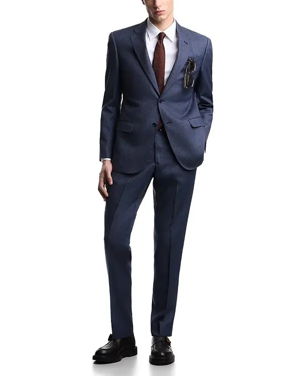 Emporio Armani G Line Regular Fit Wool Suit - Navy Blue