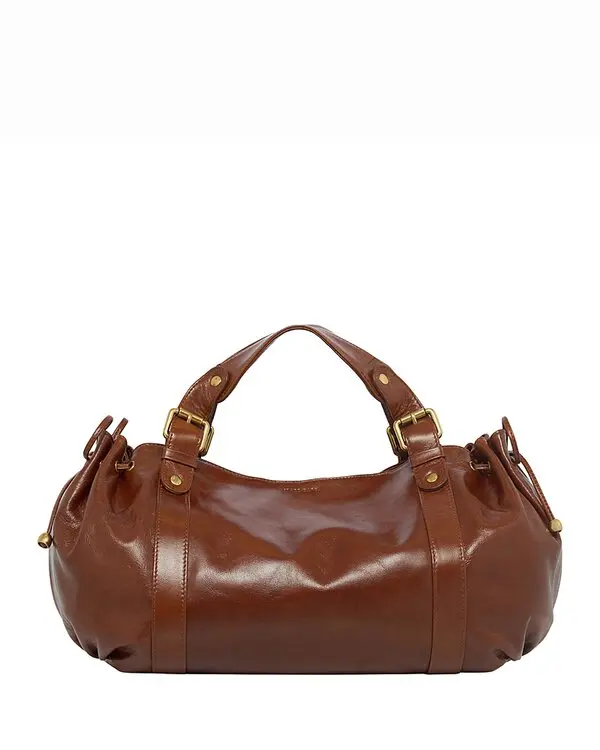 Gerard Darel 24h Leather Handbag - Caramel