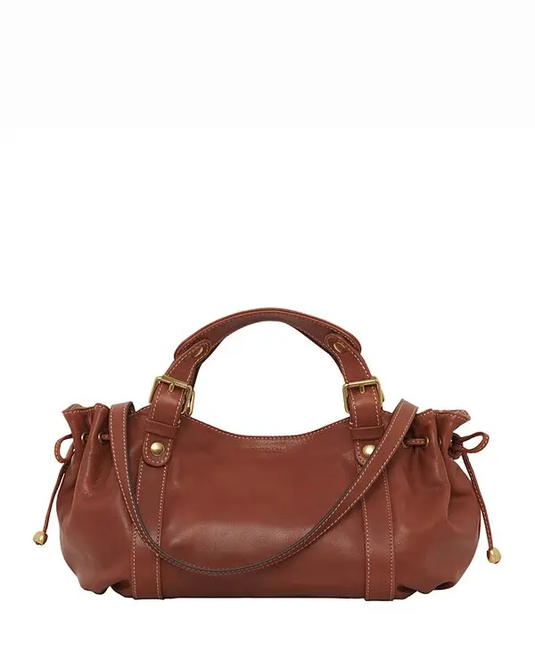 Gerard Darel 12h Leather Handbag - Tan