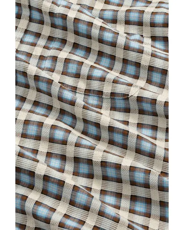 Nn07 Deon Patterned Pocket Shirt