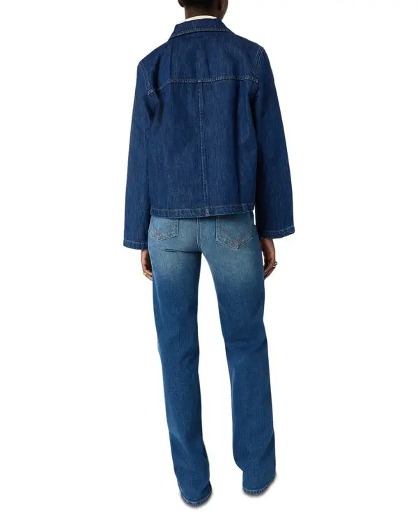 Gerard Darel Taina Denim Buttoned Jacket - Blue