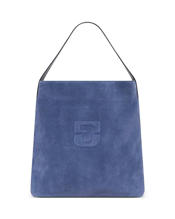 Gerard Darel Lady Suede Hobo Bag - Cornflower
