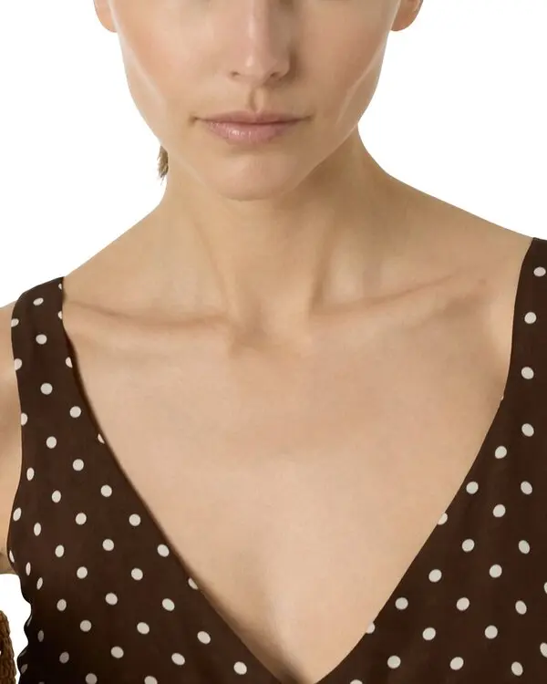Gerard Darel Racine Polka Dot Midi Dress