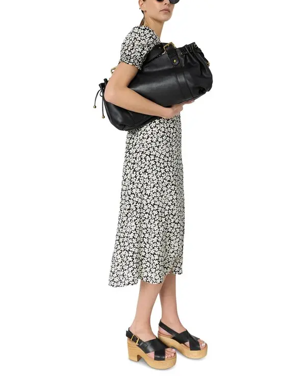 Gerard Darel Rosi Front Slit Dress