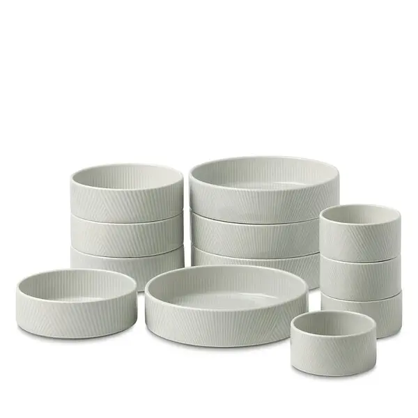 LENOX Modulus 12 Piece Bowl Set, Vapor - White