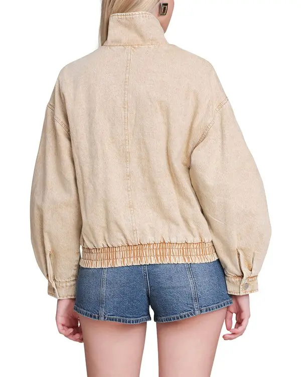 Avec Les Filles Cotton Layered Bomber Jacket
