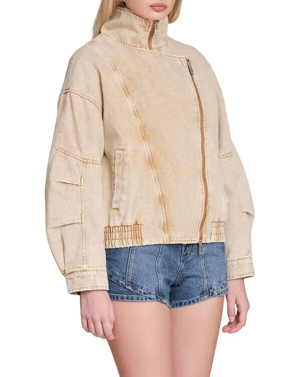 Avec Les Filles Cotton Layered Bomber Jacket