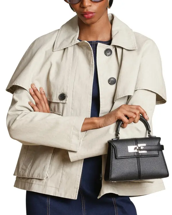 Avec Les Filles Cotton Cape Jacket
