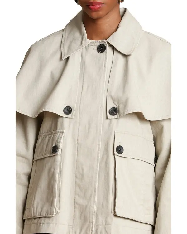 Avec Les Filles Cotton Cape Jacket