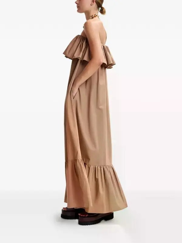 Essentiel Antwerp Joyce Ruffled Maxi Dress - Brown