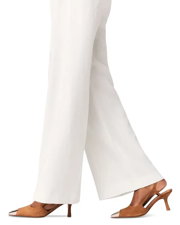 Maje Metallic Toe Suede Pumps - Camel