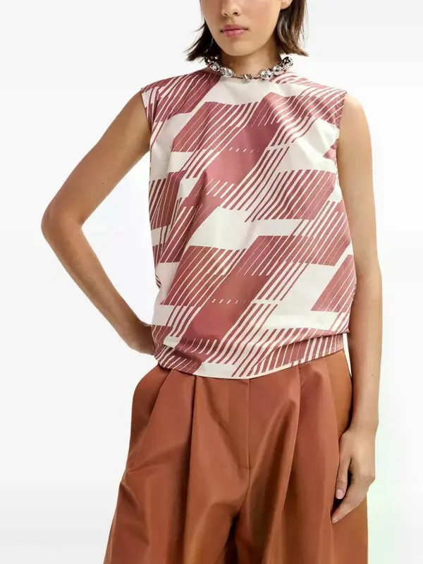 Essentiel Antwerp Jelani Tie-fastening Blouse - Brown