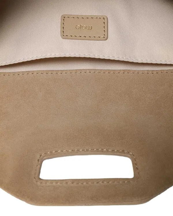 Maje Miss M Suede Bag - Cappucino