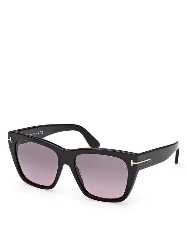 TOM FORD Butterfly Sunglasses, 55mm - Black/gradient Smoke
