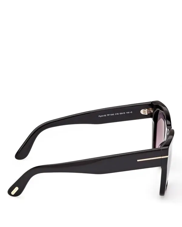 TOM FORD Butterfly Sunglasses, 55mm - Black/gradient Smoke